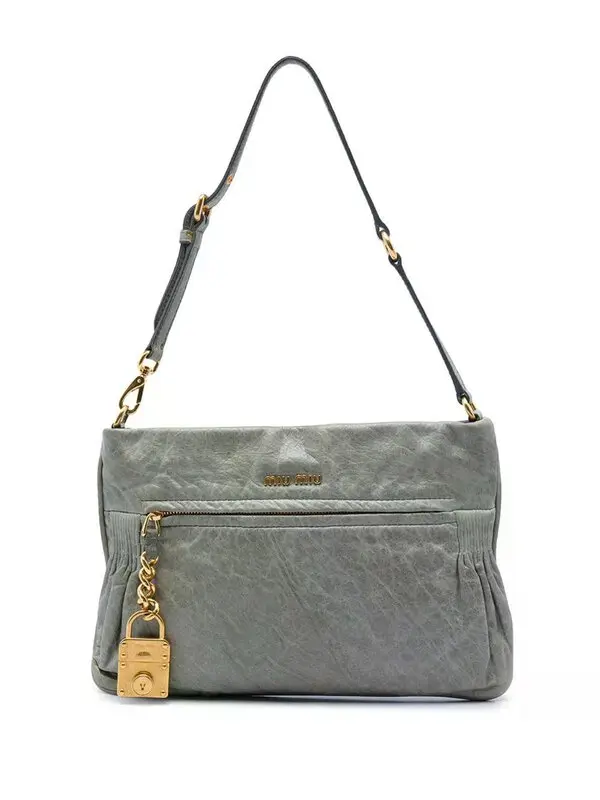Miu Miu 2010-2026 Nappa Charm Shoulder Bag