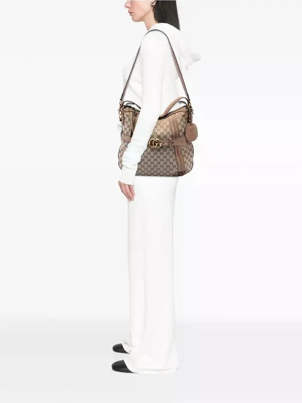 Gucci 2016-2026 Medium Gg Canvas Running Satchel