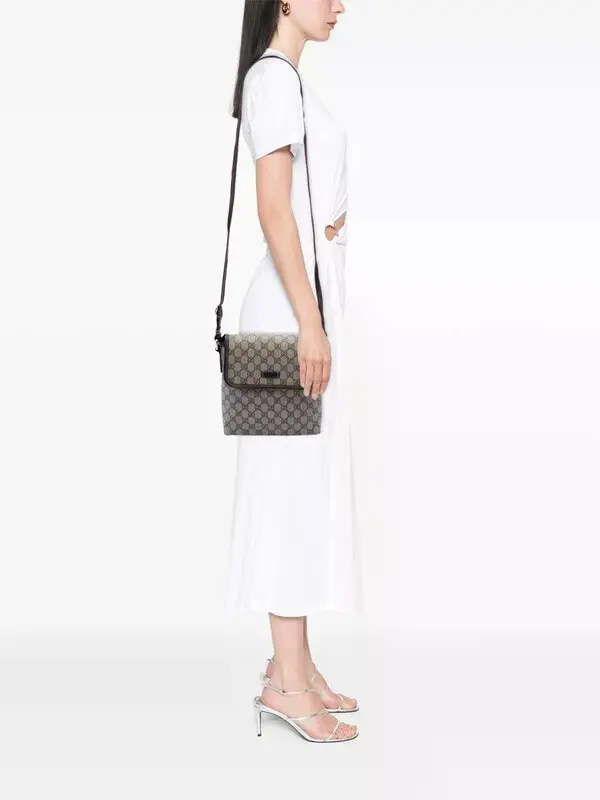 Gucci Gg Supreme Crossbody Bag - Neutrals