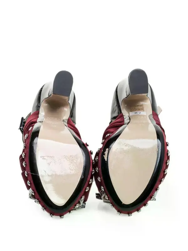 N°21 Crystal-embellished Knotted Sandals