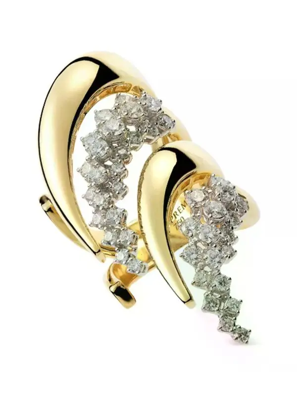 Yeprem 18k Yellow Diamond Stackable Ring - Gold