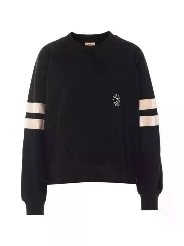 Repetto Logo-embroidered Stripe-detail Sweatshirt