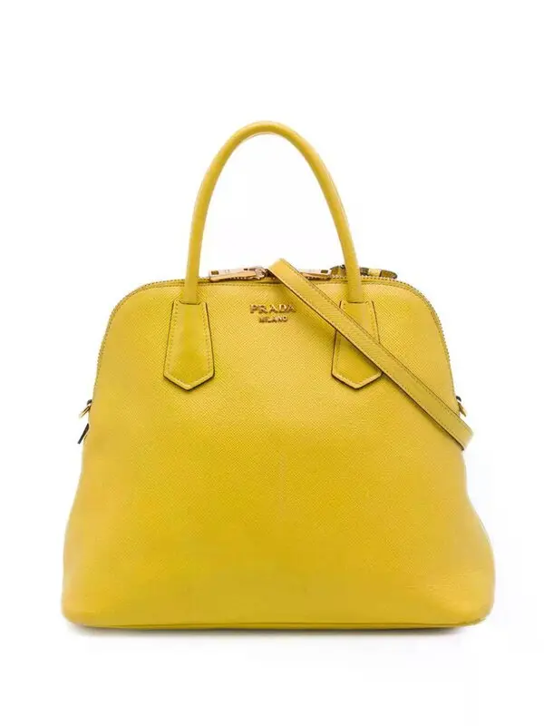 Prada 2010-2026 Large Saffiano Cuir Dome Satchel