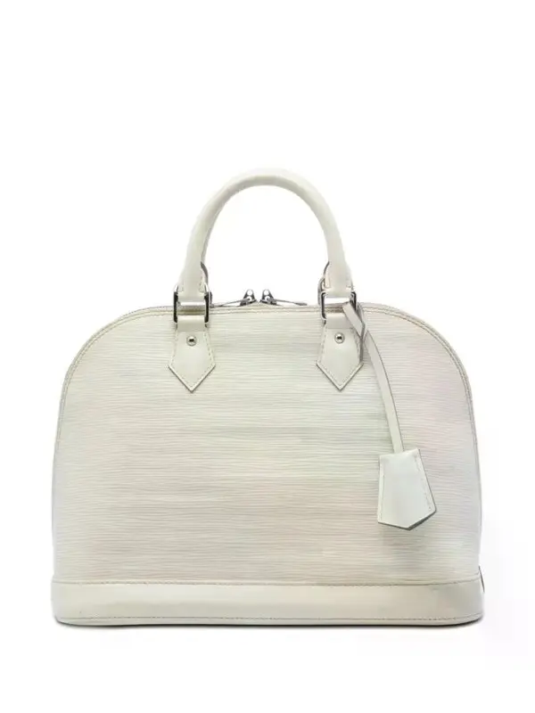 LOUIS VUITTON 2013 Epi Alma Pm Handbag - White