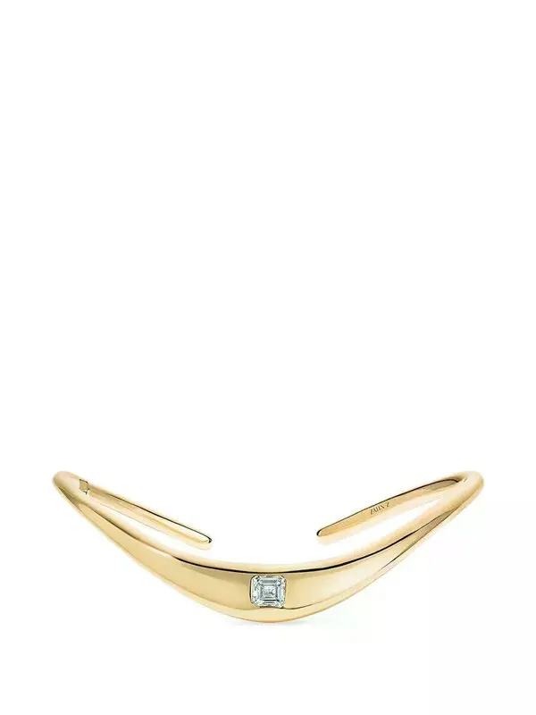 ZAHN-Z Petite Zaha Diamond Cuff Bracelet - Gold