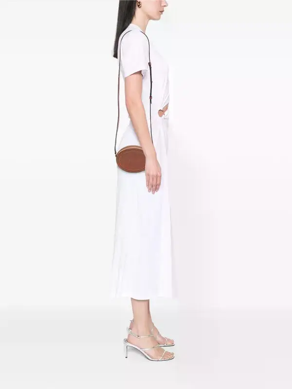Celine 2021 Small Calfskin Cuir Triomphe Oval Crossbody Bag