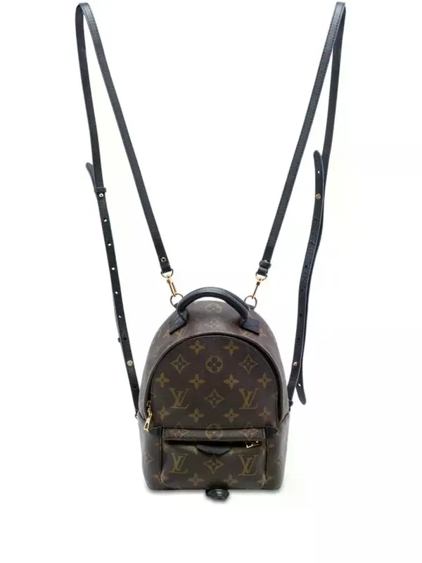 LOUIS VUITTON 2016 Monogram Mini Palm Springs Backpack - Brown