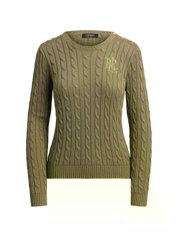 Ralph Lauren Cable Knit Button Detail Sweater