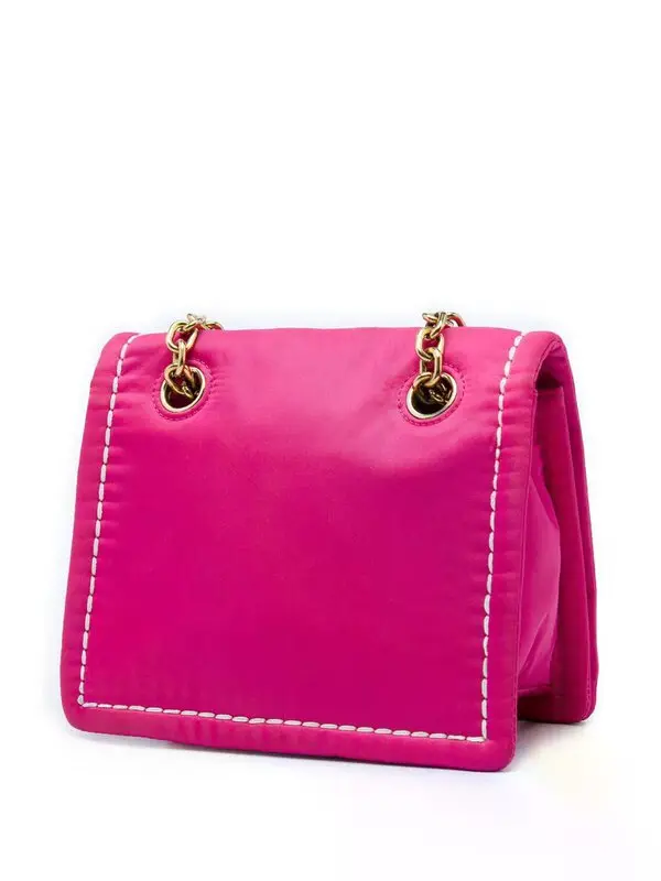 Prada 2013-2026 Small Tessuto Chain Flap Crossbody Bag