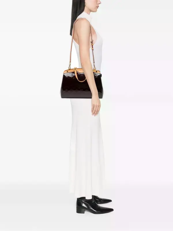 LOUIS VUITTON 2014 Monogram Vernis Brea Mm Satchel