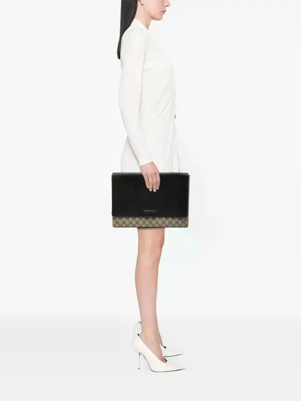 Gucci 2000-2015 Large Gg Supreme Clutch Bag