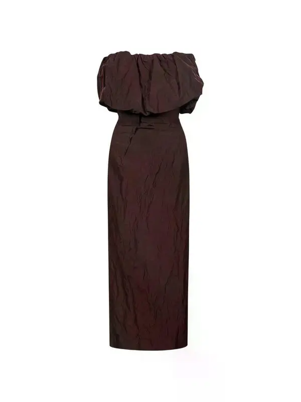Magda Butrym Strapless Ruffled-bodice Midi Dress