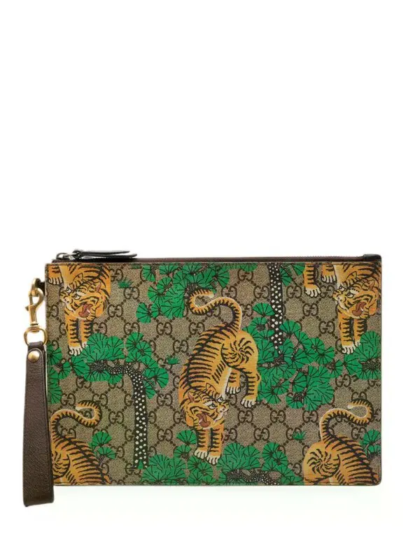 Gucci 2000-2015 Gg Supreme Bengal Clutch Bag