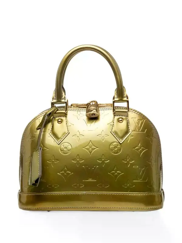 LOUIS VUITTON 1990-2010 Monogram Vernis Alma Bb Satchel