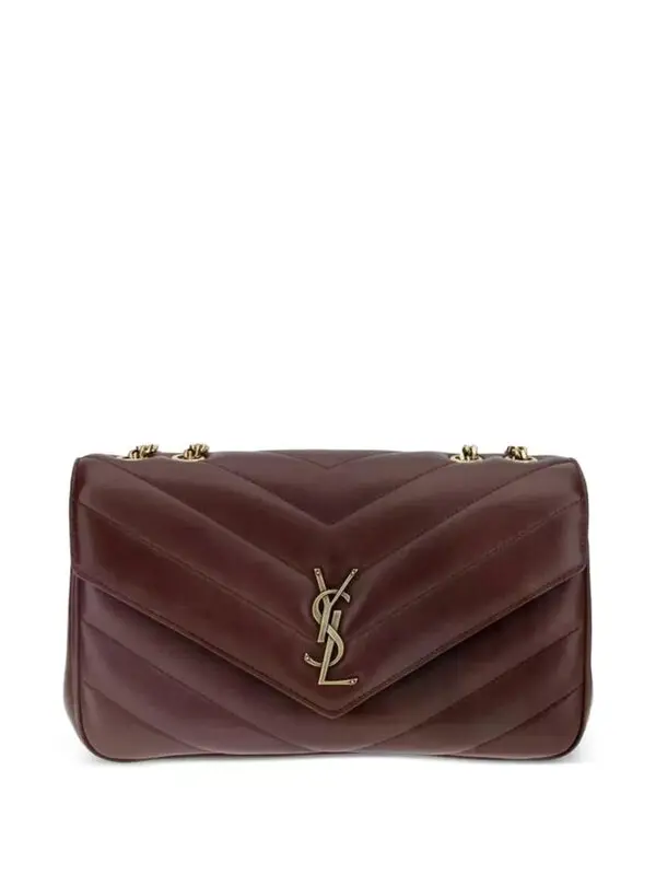 Saint Laurent Medium Loulou Quilted Shoulder Bag - Red