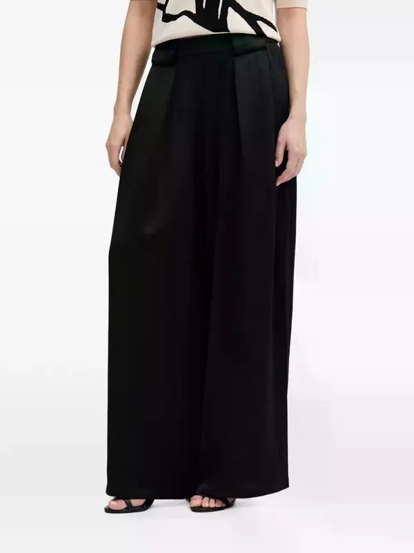Dkny Pleated Elastic-waistband Palazzo Pants