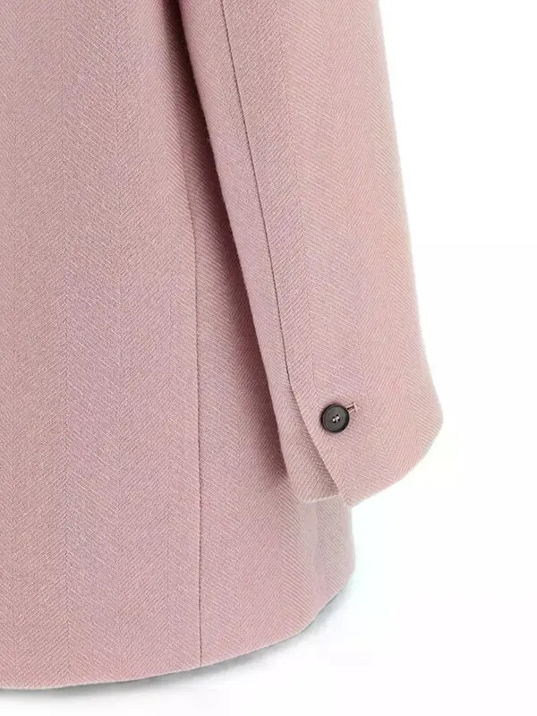 TELA Nomade Herringbone-weave Double-breasted Blazer