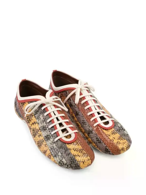 Dries Van Noten Leather Ballerina Sneakers