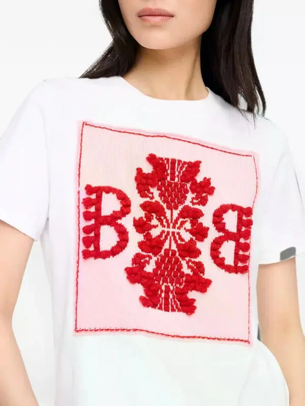 BARRIE Logo-patch Cashmere T-shirt