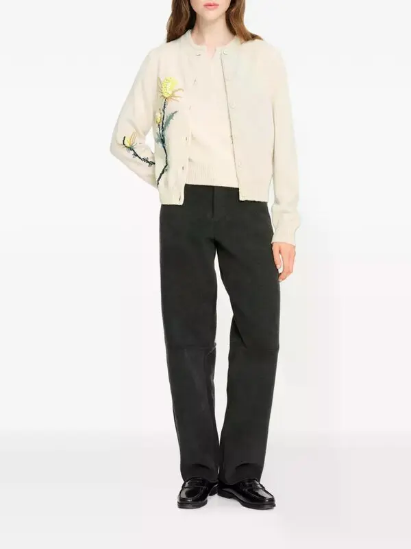 BARRIE Thistle-motif Cashmere Cardigan