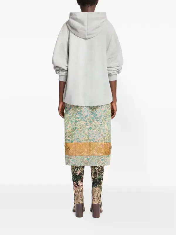 Dries Van Noten Draped Cotton Hoodie