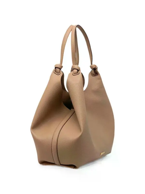 Dkny Extra Large Paula Logo-plaque Pebbled Tote Bag