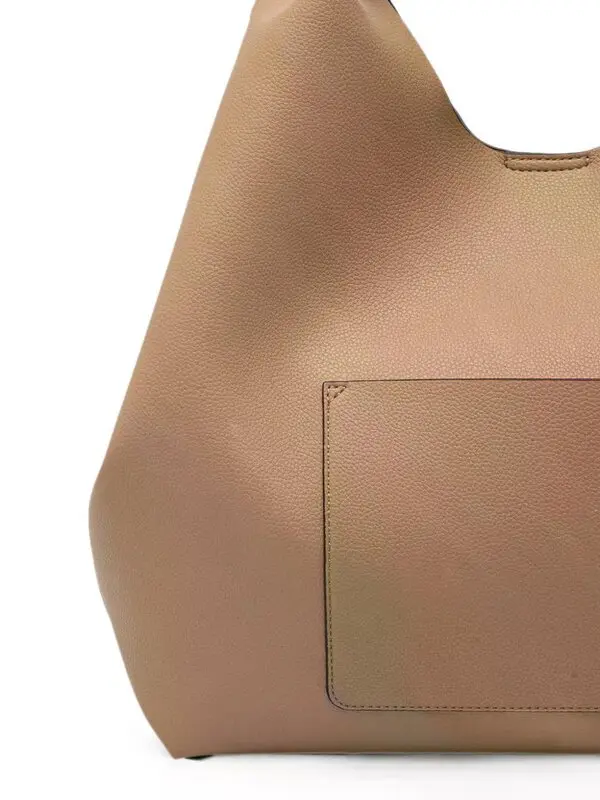 Dkny Extra Large Paula Logo-plaque Pebbled Tote Bag