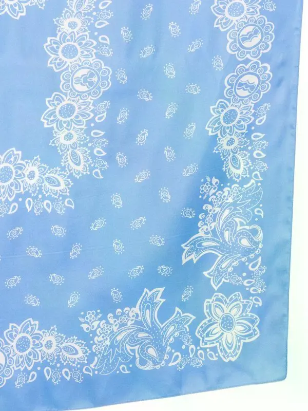Maje Bandana Print Silk Scarf
