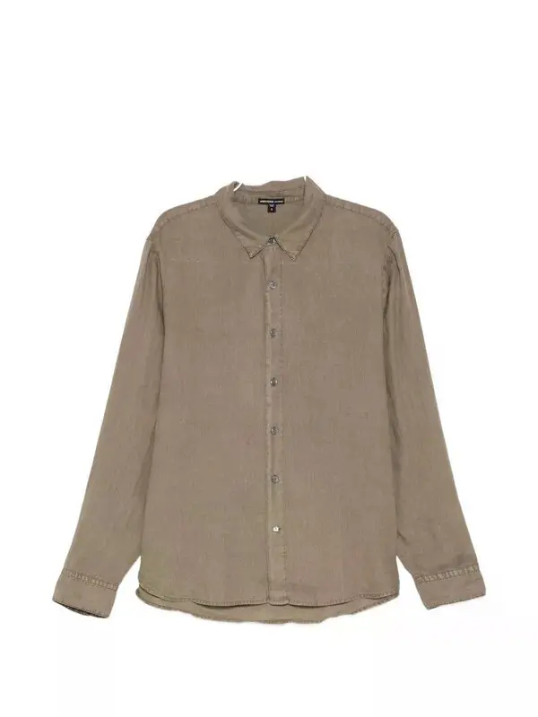 JAMES PERSE Lightweight Linen Shirt - Green