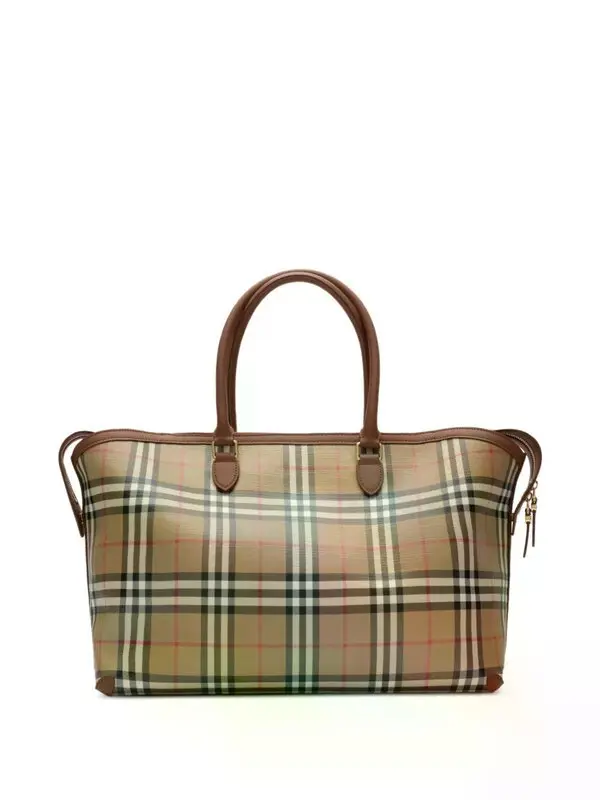 Burberry Medium Check Zip Tote