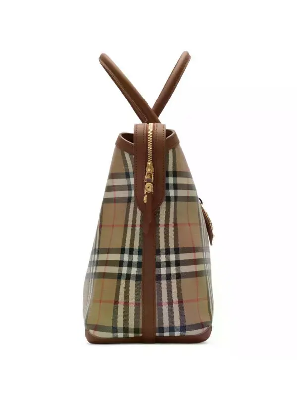 Burberry Medium Check Zip Tote