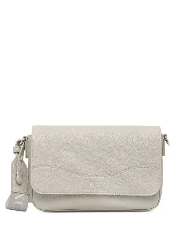 Armani Exchange Logo Print Strap Cross-body Bag - Neutrals