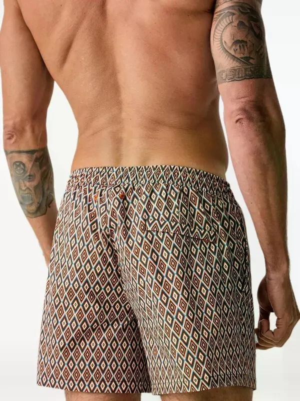 Marc O'polo Diamond-print Swim Shorts