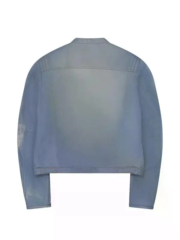 424 Bleached-effect Leather Jacket