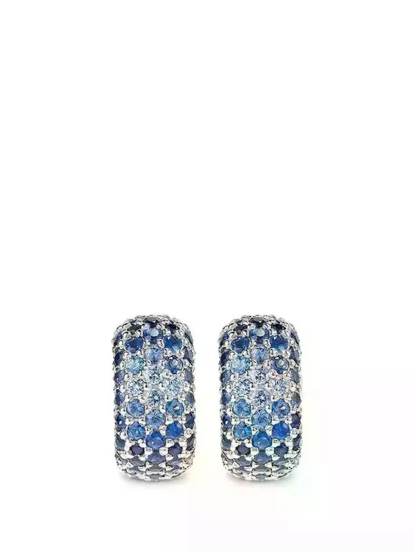 FULLORD Ghost Sapphire Earrings - Silver