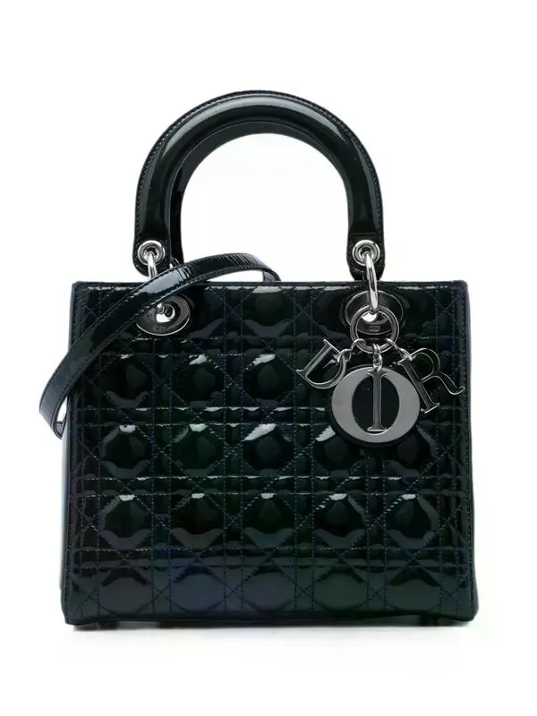 Dior 2010 Medium Patent Cannage Lady Satchel