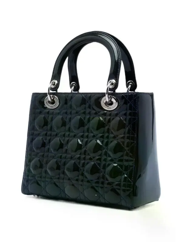 Dior 2010 Medium Patent Cannage Lady Satchel
