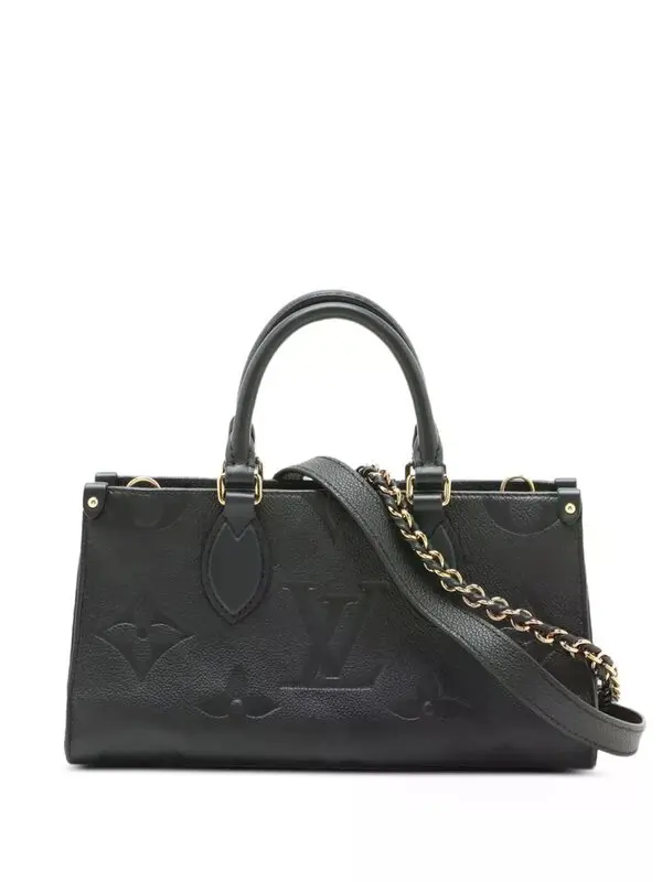 LOUIS VUITTON Monogram Giant Empreinte East West Satchel - Black