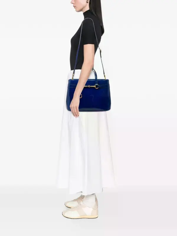 Gucci 2000-2015 Patent Bright Bit Satchel