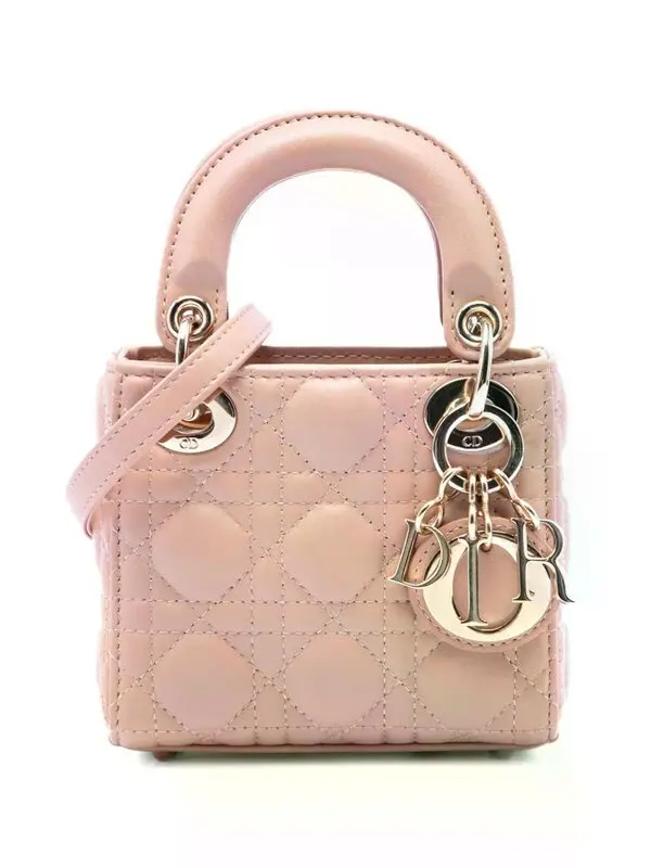 Dior Micro Lambskin Lady Satchel - Pink