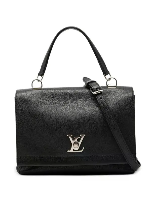 LOUIS VUITTON Leather Lockme Ii Satchel - Black