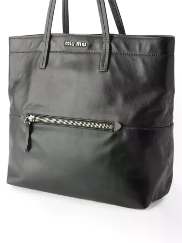Miu Miu 2010-2026 Vitello Soft Calf Shopping Tote Bag
