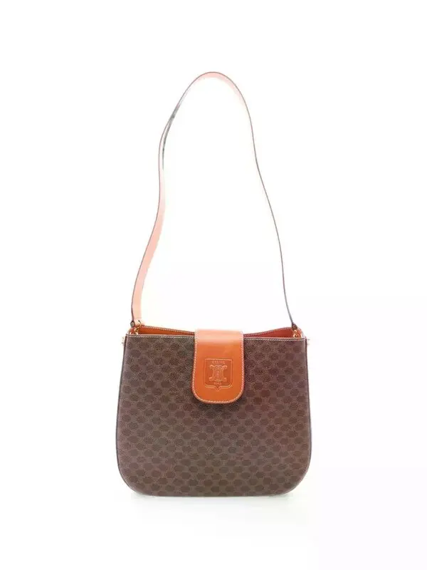Celine 20th Century Macadam Coated Canvas Shoulder Bag