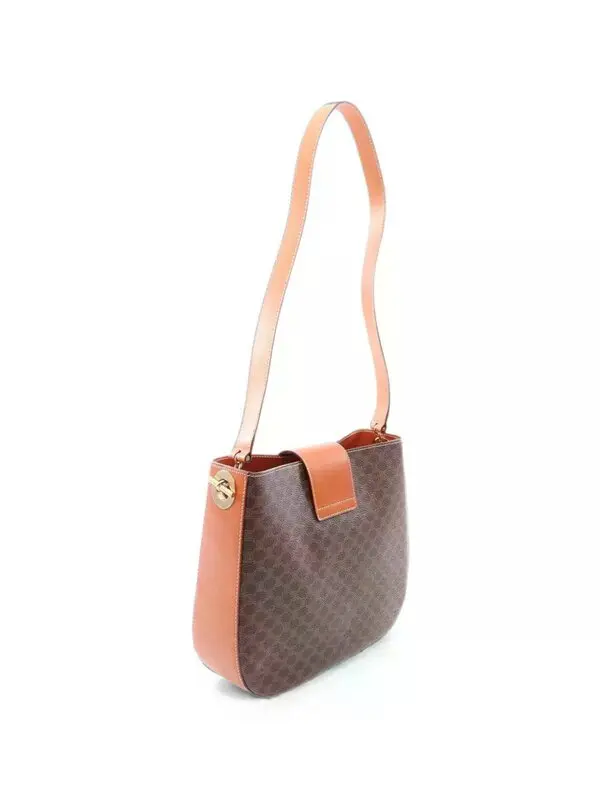 Celine 20th Century Macadam Coated Canvas Shoulder Bag