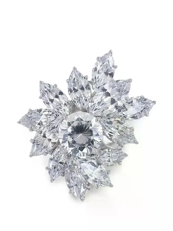 FANTASIA BY DESERIO Flower Cocktail Ring