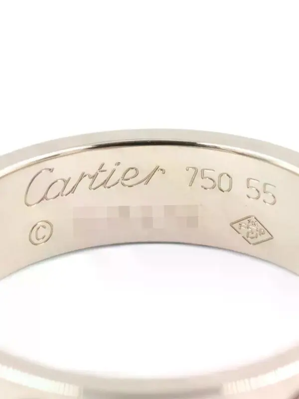 Cartier 18k White Gold Love Ring - Silver
