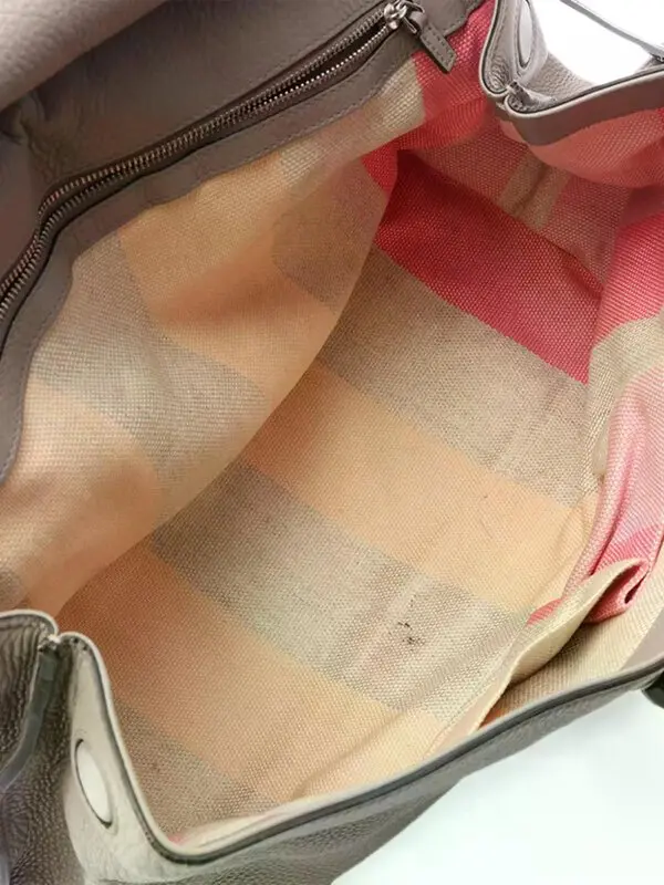 Gucci 2000-2015 Large Calfskin Bamboo Daily Satchel - Neutrals