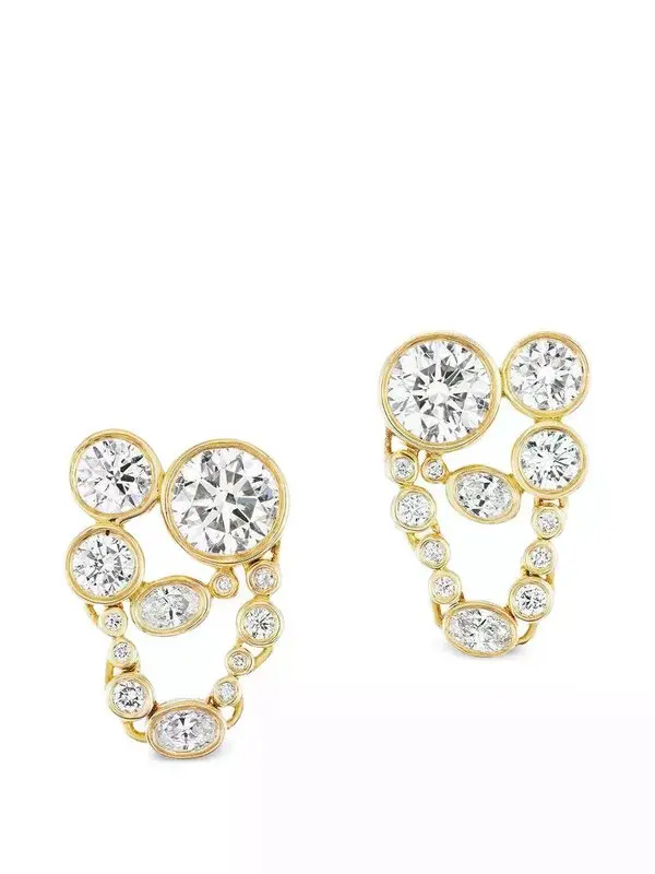 UNIFORM OBJECT Metal Web Earrings - Gold