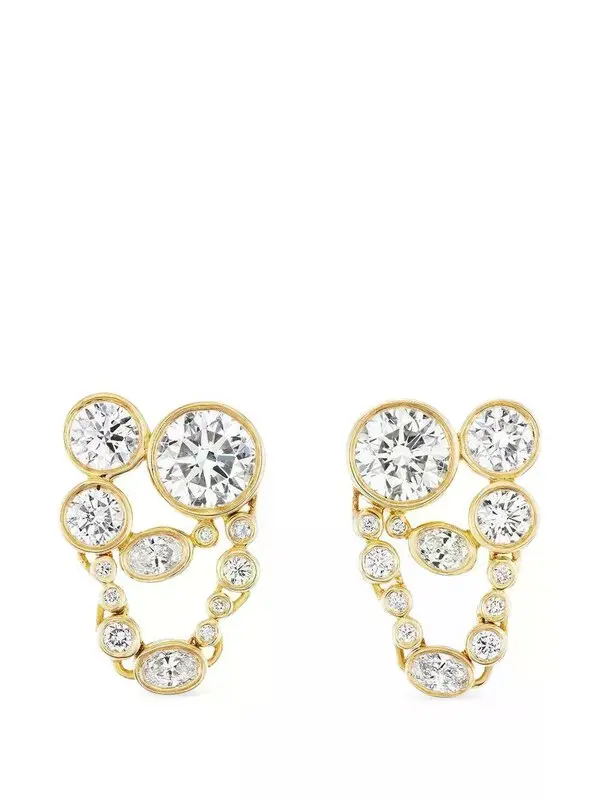 UNIFORM OBJECT 18k Yellow Diamond Earrings - Gold