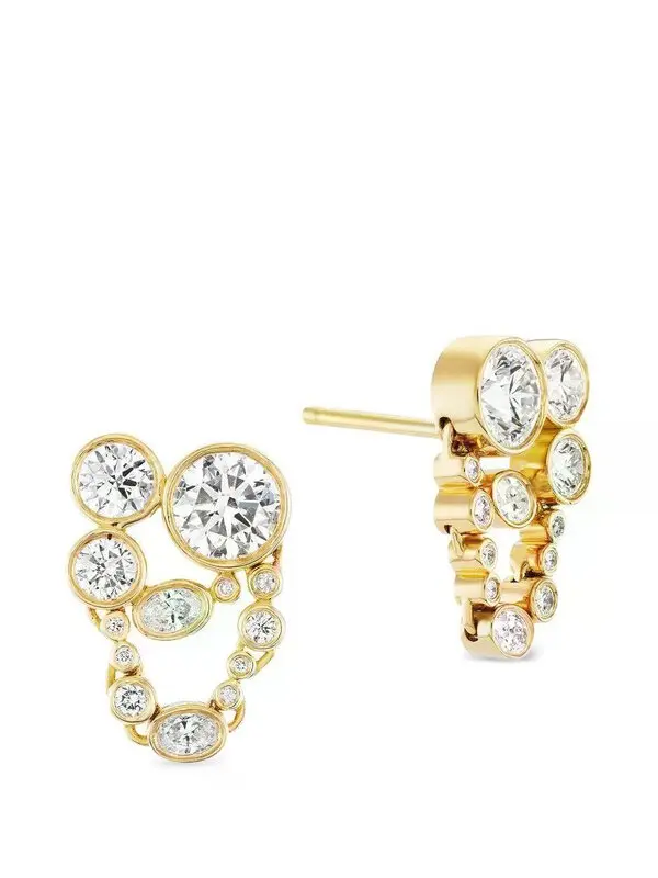 UNIFORM OBJECT 18k Yellow Diamond Earrings